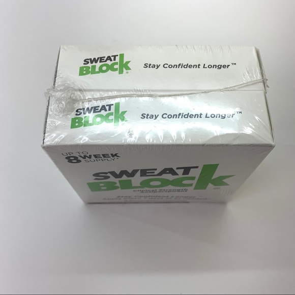 SweatBlock | Other | 2 Boxes Sweat Block Antiperspirant Towellettes ...